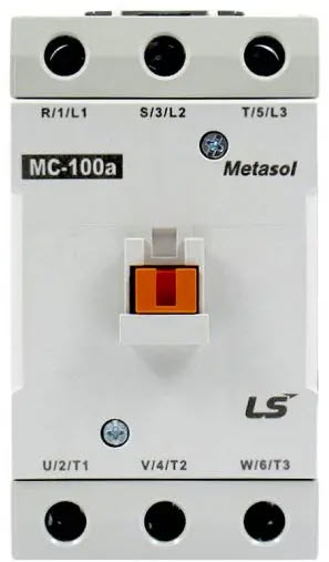 LS Electric (MC100A) 100A Rating 3P Contactor w/120VAC Coil ...